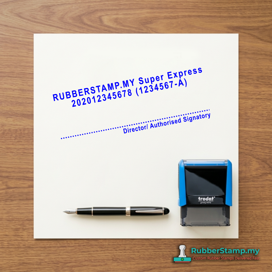 Custom Rubber Stamp Malaysia | Self-Inking & Pre-Inked Stamps