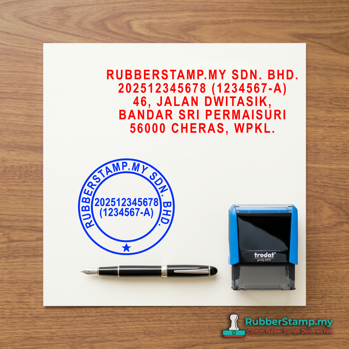 Company Business Rubber Stamp | Rubber Stamp Malaysia