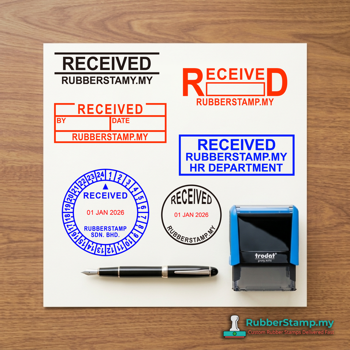 Custom Rubber Stamp Malaysia | Self-Inking & Pre-Inked Stamps
